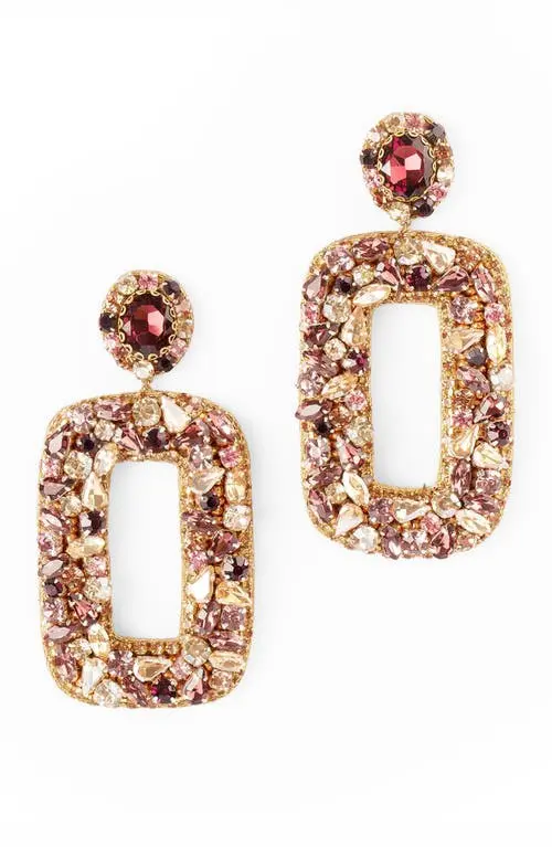 Deepa Gurnani Libi Drop Earrings - Amethyst