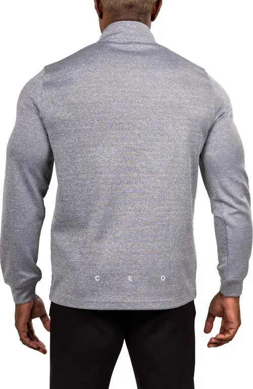 MACEOO Diamond Quilted Quarter Zip Pullover