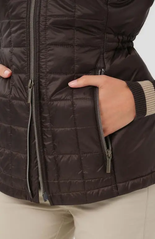 Anatomie Hooded Montreal Quilted Vest With Removable Hood