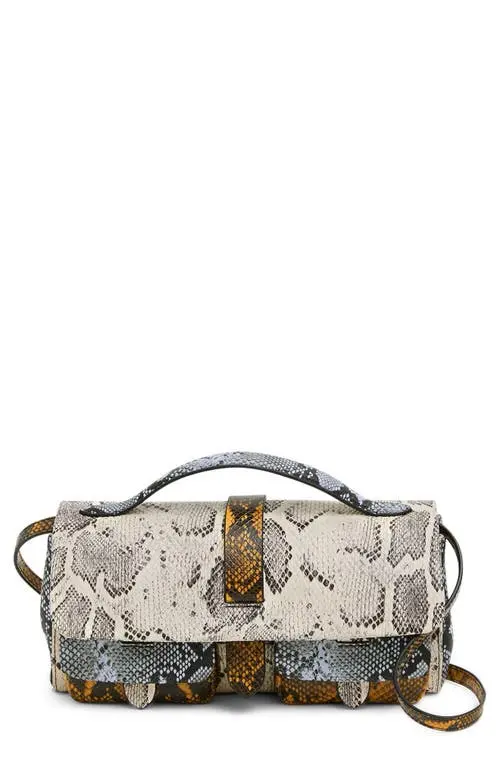 AIMEE Rebel Snake Embossed Leather Crossbody Bag - Snake Multi