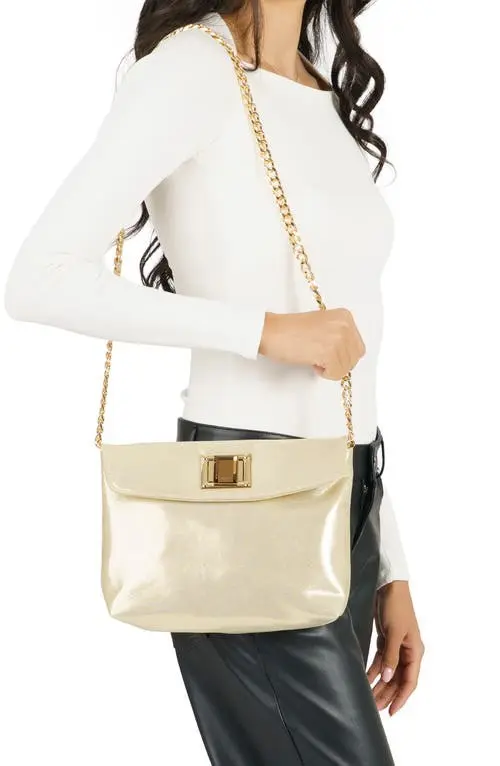 Nina Grayson Crystal Turnlock Clutch
