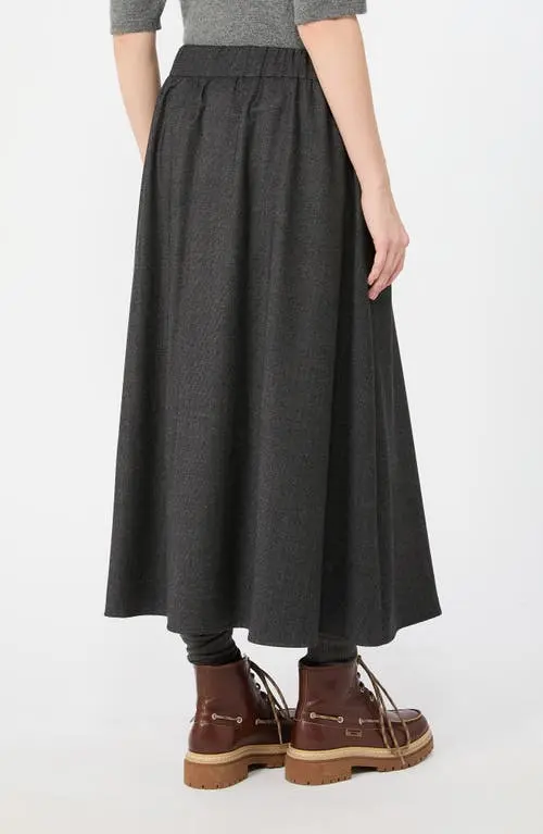Max Mara Stretch Wool Midi Skirt