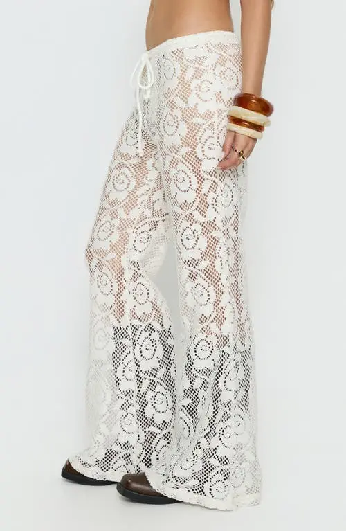 Princess Polly Rosadonna Lace Flared Pants