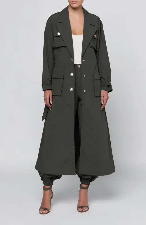 L'Agence Axel Windbreaker Trench Coat