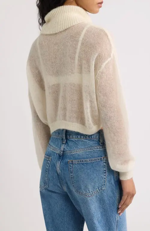 Solid & Striped The Modella Crop Turtleneck Sweater