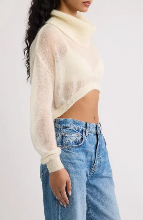 Solid & Striped The Modella Crop Turtleneck Sweater