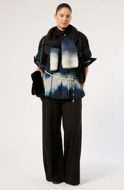 Marina Rinaldi Scacio Long Sleeve Cotton Shirt