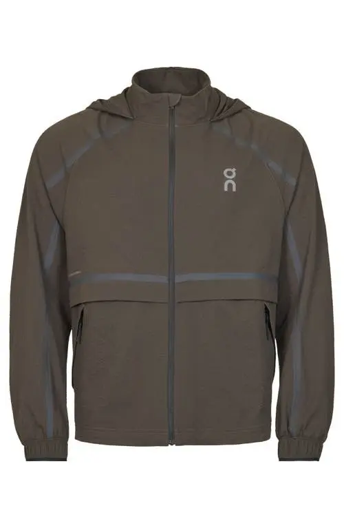 On Performance Volt Jacket With Textured Shell And Zip Pockets - Espresso