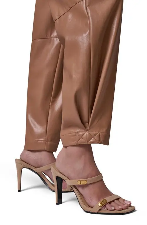 Donna Karan New York Belted Faux Leather Cargo Pants