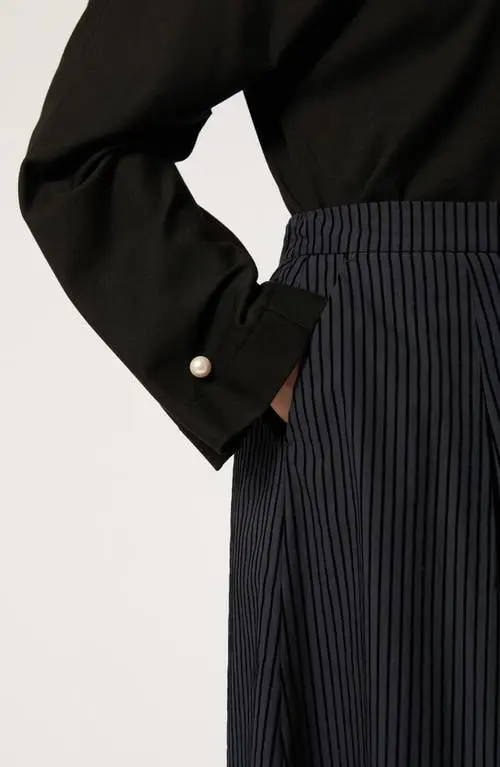 Marina Rinaldi Faux Leather Trim Sweatshirt
