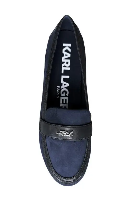 Karl Lagerfeld Paris Driving Loafers With Embellished Strap