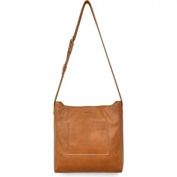 Écotorie Brigitte Leather Crossbody Bag - Cognac