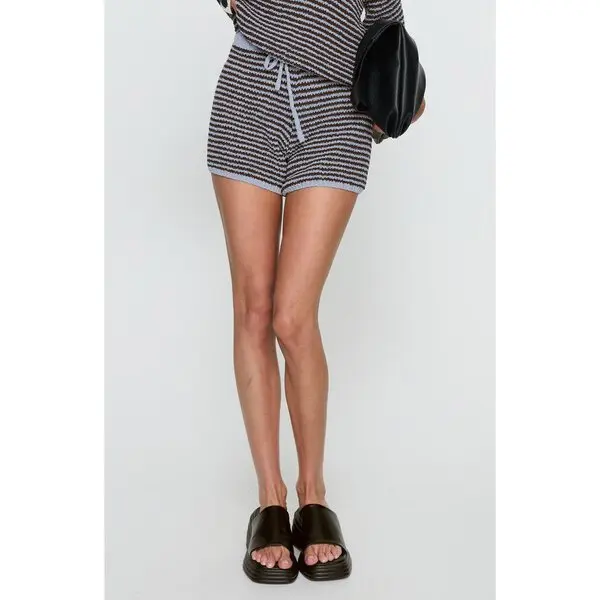 Princess Polly Serenique Knit Striped Shorts