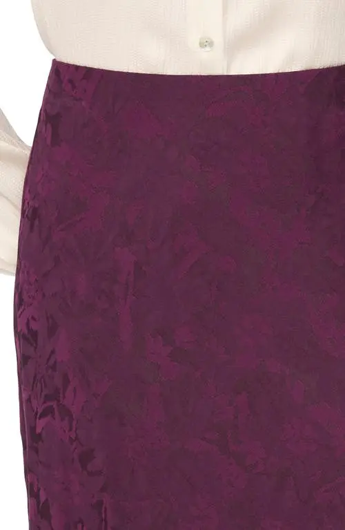 Halogen Jacquard Pull-on Midi Skirt