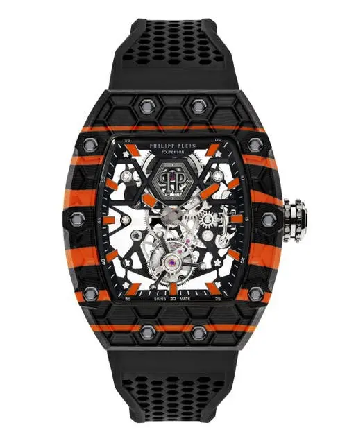 Philipp Plein Watch Dragon - Black/orange