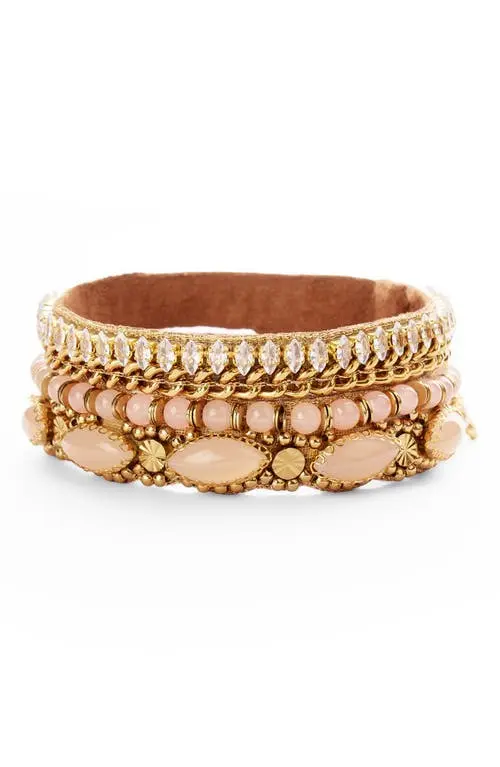 Deepa Gurnani Kia Cuff Bracelet - Peach