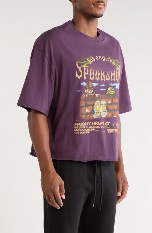 PACSUN Spookshow Cutoff Graphic T-shirt - Purple
