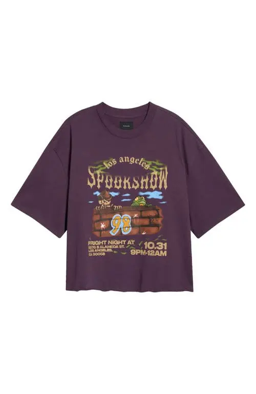 PACSUN Spookshow Cutoff Graphic T-shirt - Purple