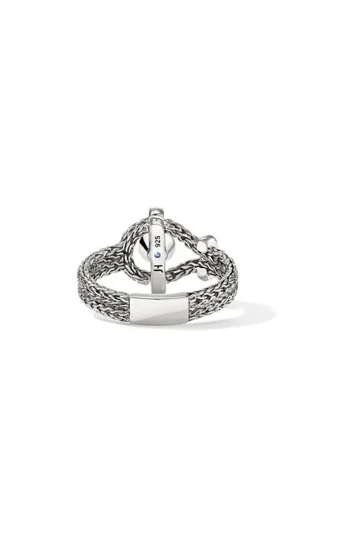 John Hardy Icon Sterling Tanzanite & Diamond Ring