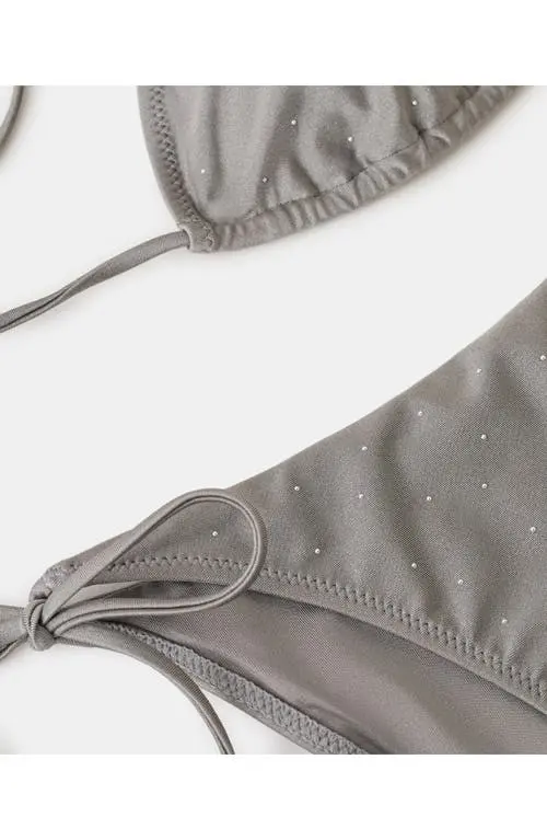 Mango Rhinestone Cheeky Bikini Bottoms