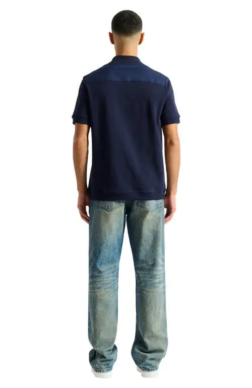 Balmain Embroidered Insect Polo - Blue
