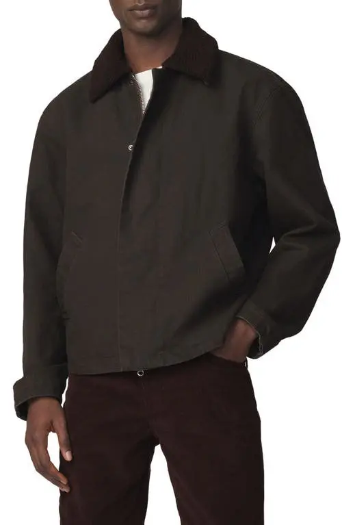 Joe's Jeans Canvas Utility Jacket With Faux-shearling Collar