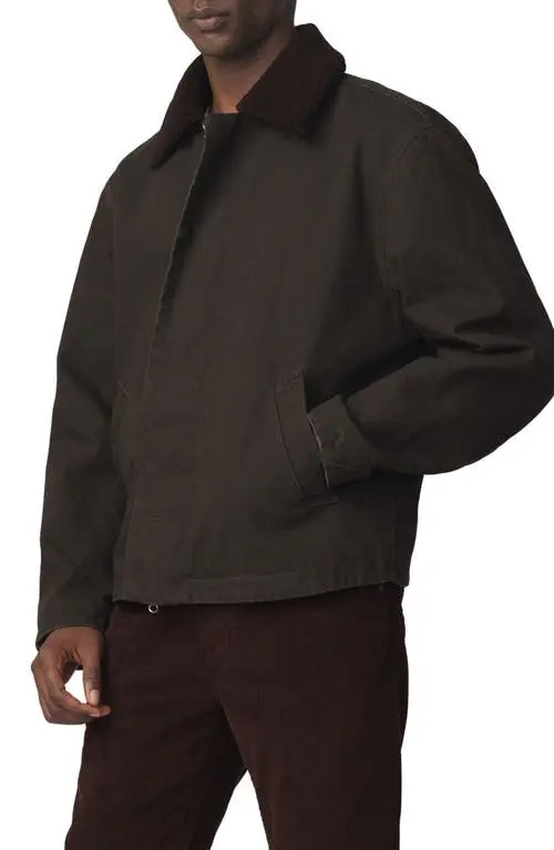 Joe's Jeans Canvas Utility Jacket With Faux-shearling Collar