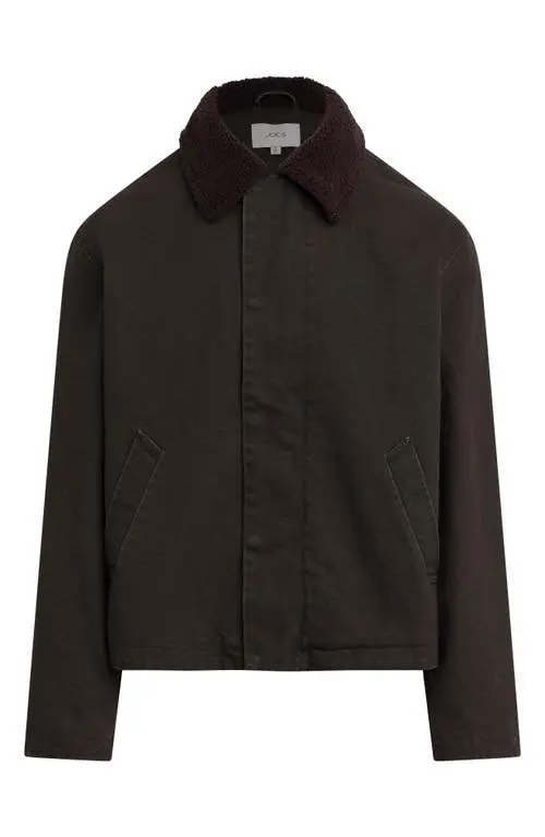 Joe's Jeans Canvas Utility Jacket With Faux-shearling Collar
