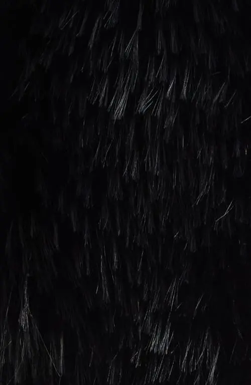 Moncler Textured Faux Fur Bib With Belt