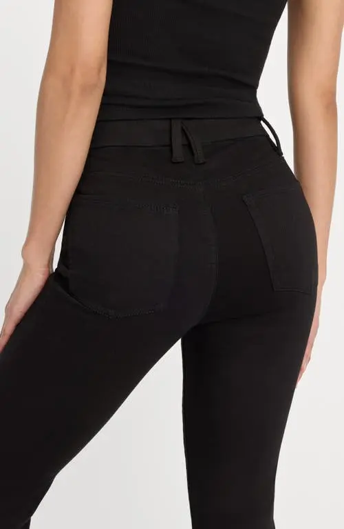 Good American High Waist Flare Jeans