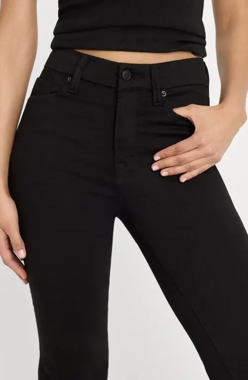 Good American High Waist Flare Jeans