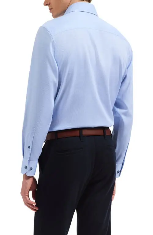 Bugatchi Alvin Shaped Long Sleeve Shirt - Classic Blue