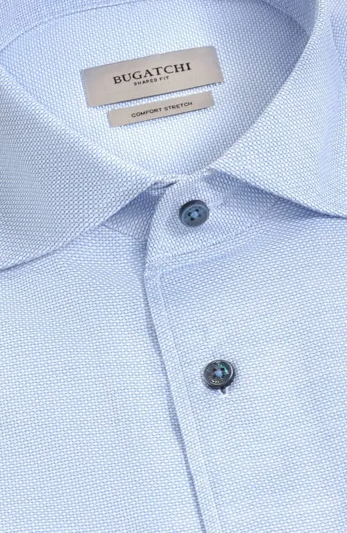 Bugatchi Alvin Shaped Long Sleeve Shirt - Classic Blue