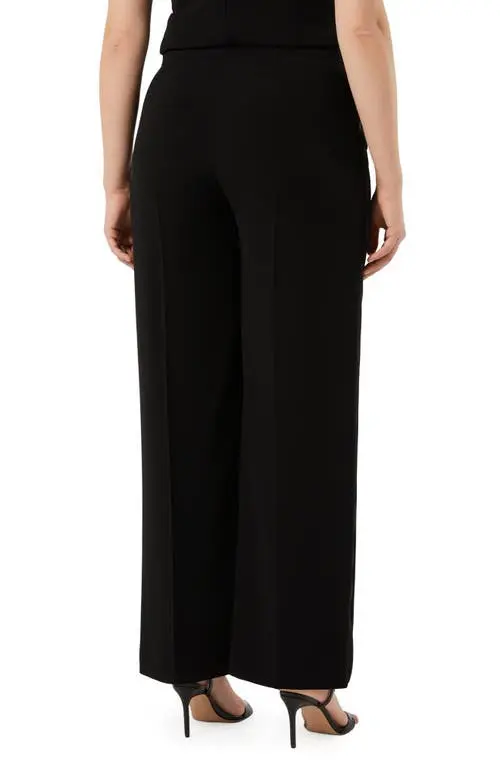 Marina Rinaldi Wide-leg Pants With Satin Stripes