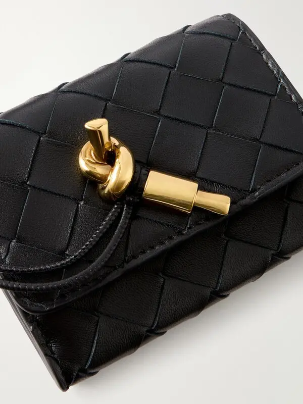Bottega Veneta Andiamo Intrecciato Leather Wallet