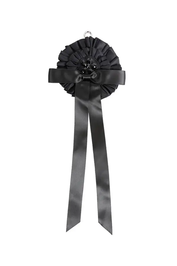 Simone Rocha Embellished Ribbon Rosette Bag Charm