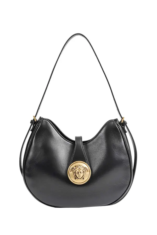 Versace Emblème Nappa Hobo Bag