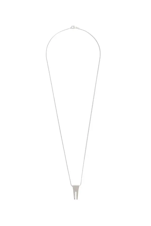 Rick Owens Tower Mini Open Trunk Charm - Silver