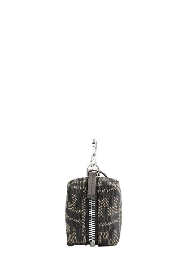 Fendi Ff Jacquard Airpods Case - Brown