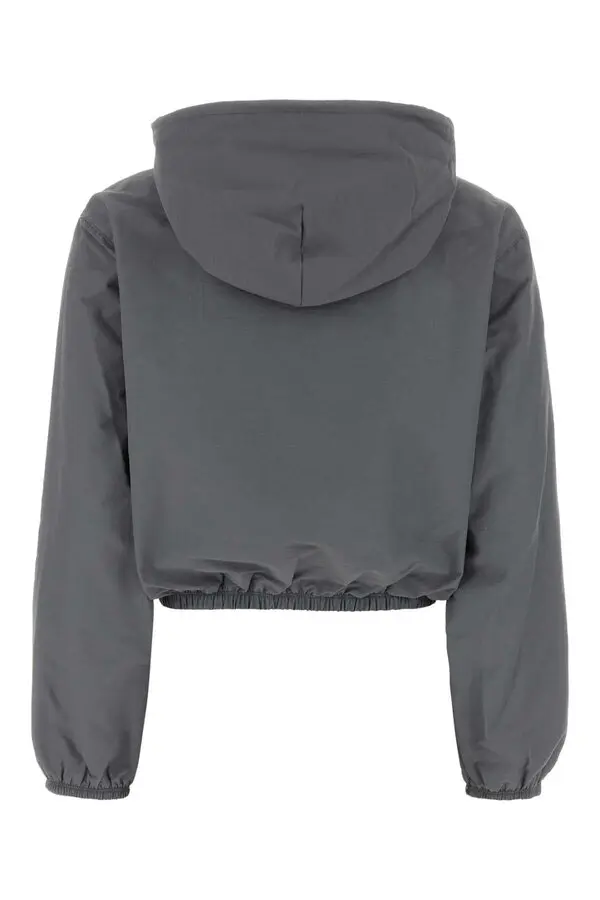 Alexander Wang Grey Tech Fabric Sweatshirt
