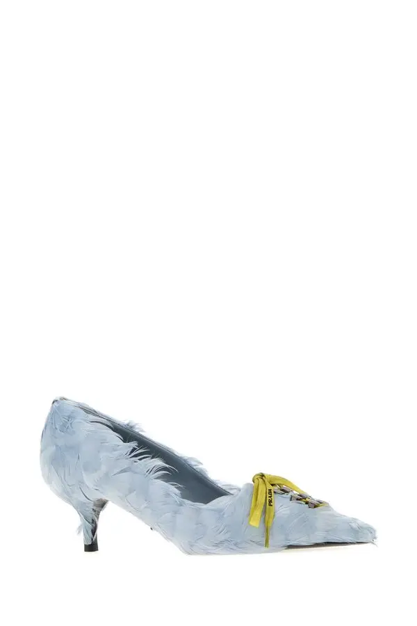 Prada Embellished Satin Pumps