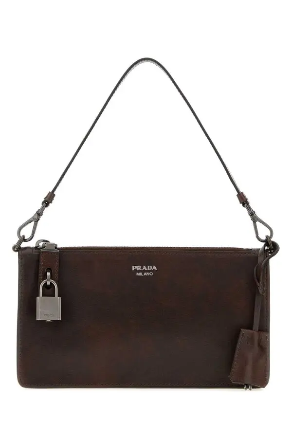 Prada Dark Leather Card Holder