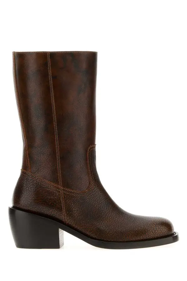 Dries Van Noten Leather Boots