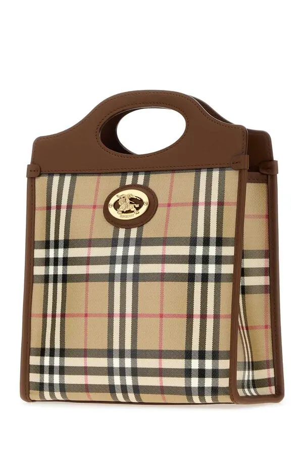 Burberry Coated Canvas Mini Pocket Handbag