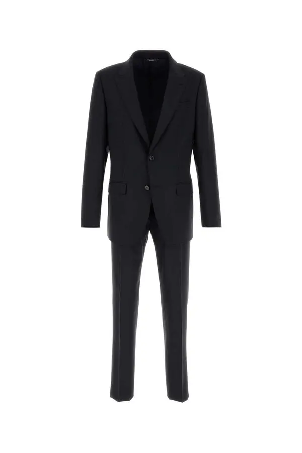 Dolce & Gabbana Midnight Stretch Wool Suit
