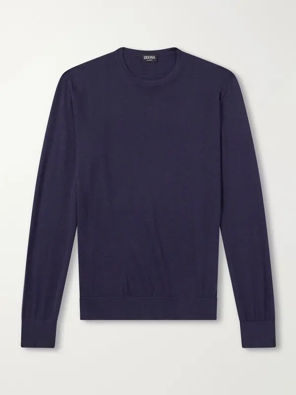 Zegna Cashmere And Silk-blend Sweater