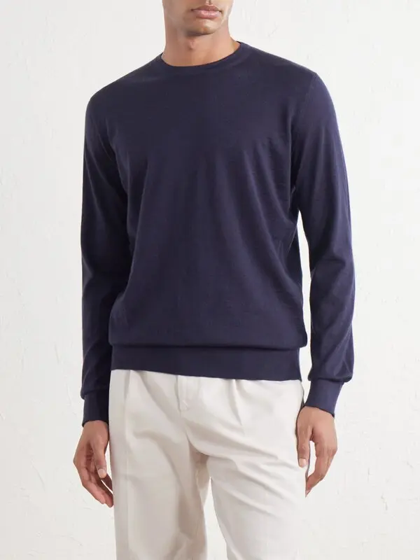 Zegna Cashmere And Silk-blend Sweater