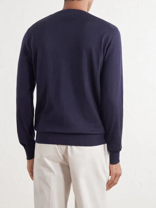 Zegna Cashmere And Silk-blend Sweater