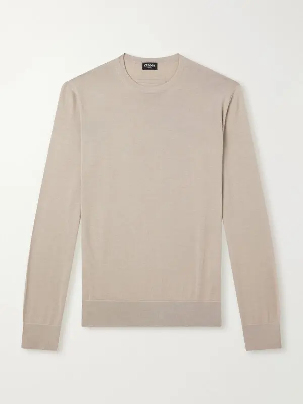 Zegna Cashmere And Silk-blend Sweater