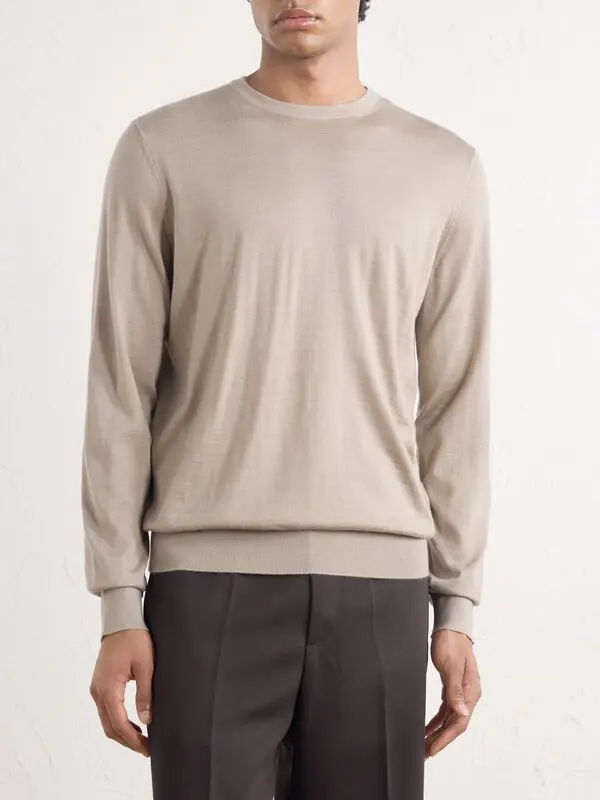 Zegna Cashmere And Silk-blend Sweater